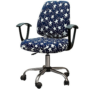 Melaluxe Computer Office Chair Cover - Protective & Stretchable Universal Chair Covers Stretch Rotating Chair Slipcover