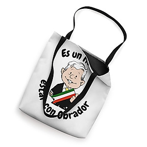 Es Un Honor Estar Con Obrador Funny Cartoon AMLO Amlito Mex Tote Bag