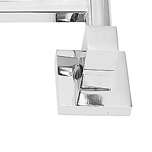 Swivel Towel Rail 2/3/4 Arming 40 Cm Swivel Towel Rail 180° Rotation Bede Towel Holder Stainless Steel Swivel Arm Towel Rail for Bathroom (250255 Active Two rods - Chrome)