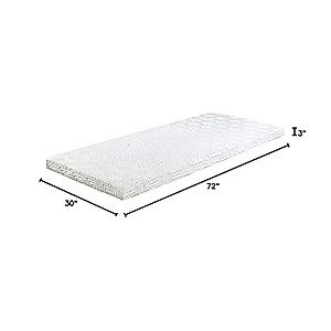 Simmons Siesta Rollaway Mattress: Roll-Up Guest/Floor Mat, 3" Twin