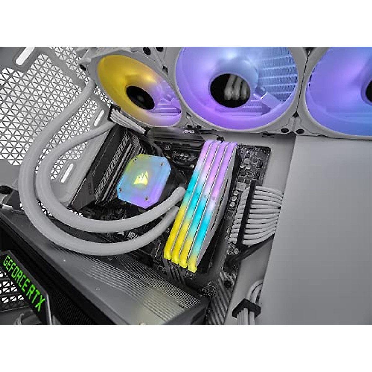 CORSAIR Vengeance RGB RT 32GB (4x8GB) DDR4 3600 (PC4-28800) C18 1.35V Desktop Memory
