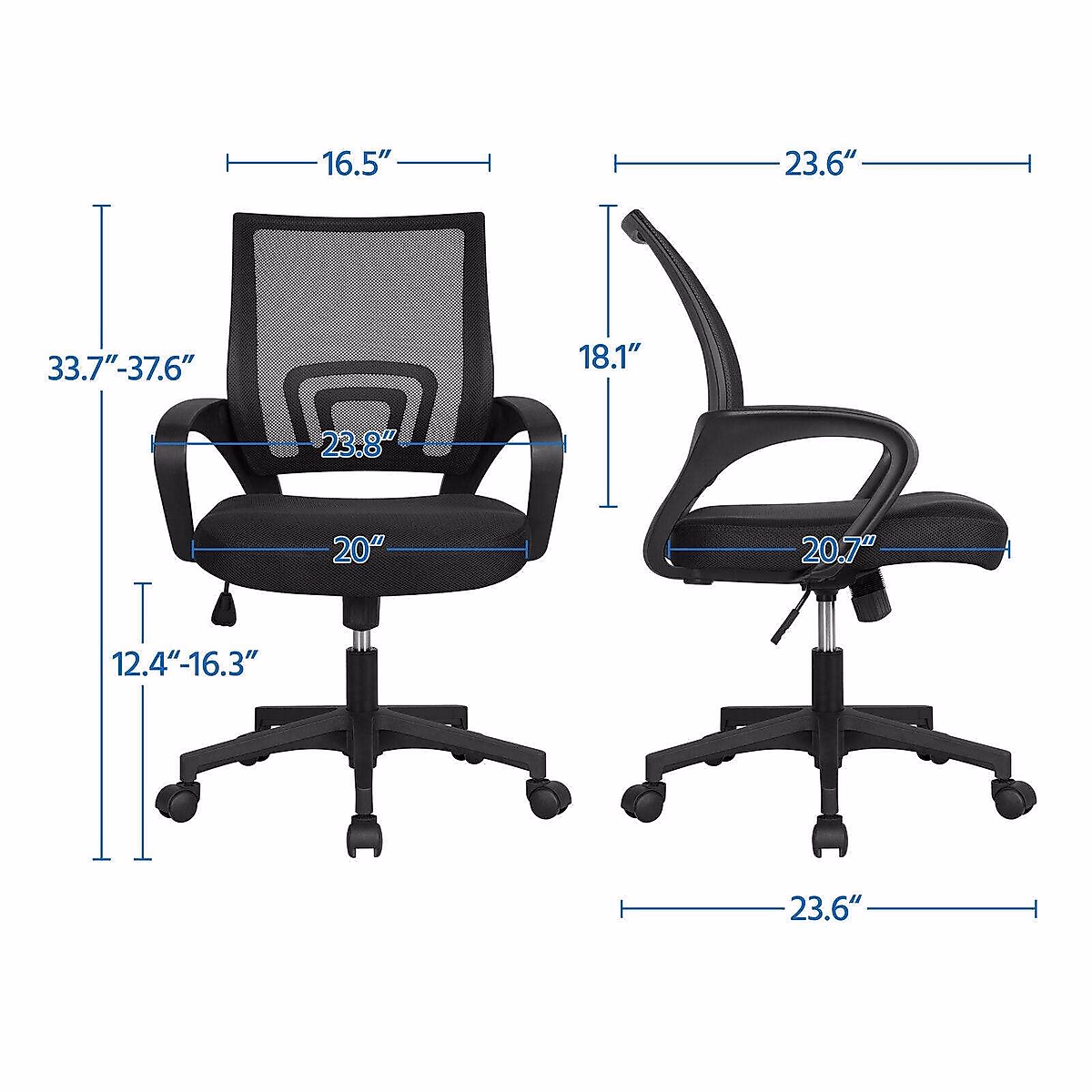 JTSQ Office Computer Desk Chair Task Gaming Chair Office Chair Gaming Desk Computer Chair High Chair Home Office Desk Chairs Office Chairs Home Office Office Furniture Swivel Chair Computer chai