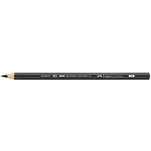 Faber-Castell Graphite Aquarelle Water-Soluble Single Pencil, 2B