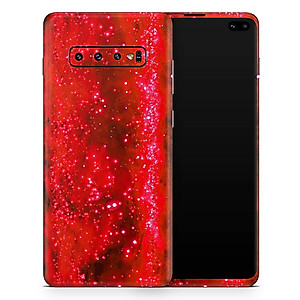 DesignSkinz Glowing Bright Red Orbs of Light Protective Vinyl Decal Wrap Skin Cover Compatible with The Samsung Galaxy S20 (Screen Trim & Back Glass Skin)
