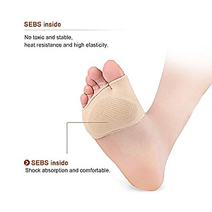 Toe Stretcher Bunion Guard for Men and Women Gel Toe Spacer, Toe Sleeve Separator, Hallux Corrector Brace Toe Bunion Pads (L)