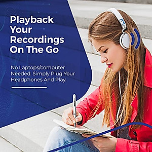 Audio Recording Voice Recording Device - Audio Recordings - 1 Click Operation - Portable USB Playback - 16GB Storage - 400 Hours of Audio - Voice Recorder for Lectures and Meetings