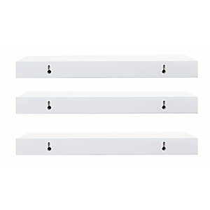 kieragrace FN00293-8MC Modern Floating-Shelves, Pack of 3, White