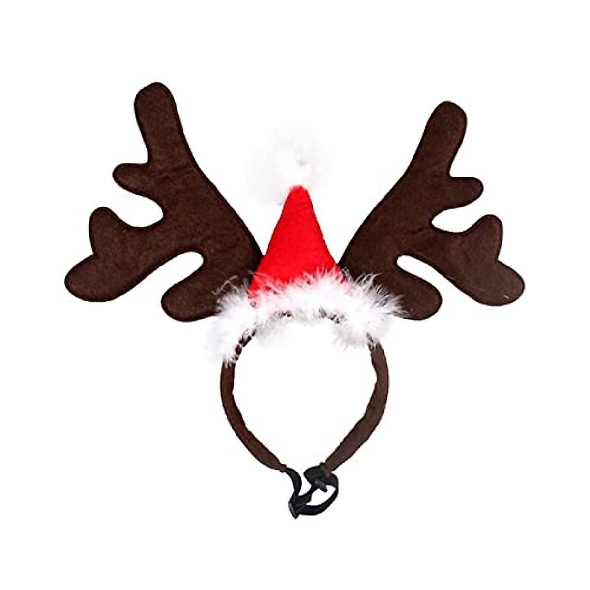 Christmas Pet Headwear Xmas Hair Loop Brown Reindeer Antlers Headband Christmas Pet Costume Hair Accessory for Dogs Cats Pets