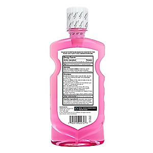 Amazon Basics Kids Anticavity Fluoride Rinse, Alcohol Free, Bubble Gum, 500mL, 16.9 Fluid Ounces, 1-Pack (Previously Solimo)
