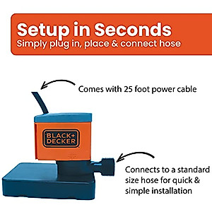 BLACK+DECKER Cover Pump, 350 GPH Automatic