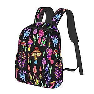 bassyil Mushroom Backpack Bookbag Laptop Backpacks Multipurpose Daypack For Boys Girls School Men Women Picnic Travel Hiking