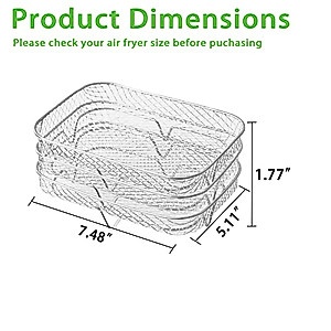 HAHAKU Air Fryer Rack for Ninja Foodi DZ401 Dual Basket Air Fryer Accessories, 304 Stainless Steel Multi-Layer Dehydrator Rack Stackable with Tongs