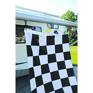 Camco 42720 Awning Hanger Clip - Pack of 8,5/8 Inch , Black