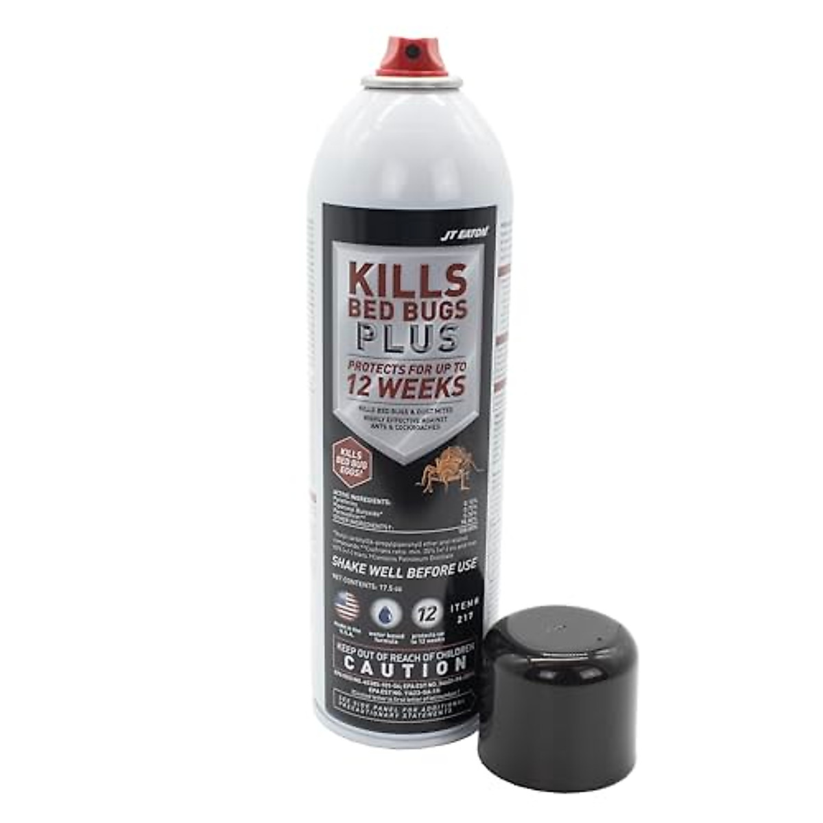 JT Eaton 217 Bed Bug Killer Plus, Non-Staining Water-Based Insect Spray for Indoors (17.5 oz)