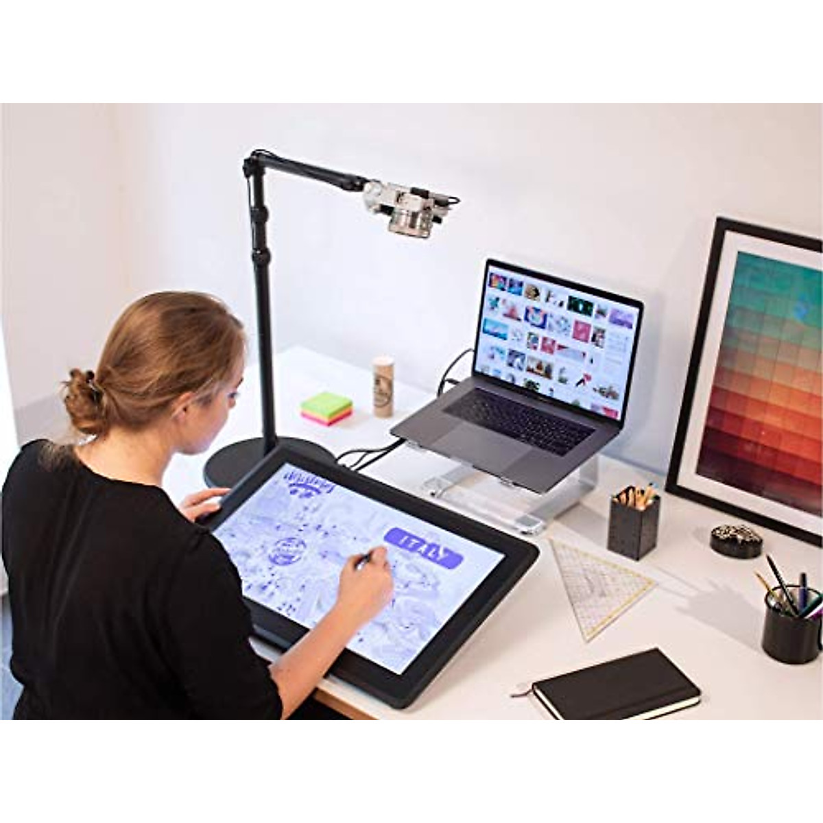 Elgato Master Mount L - Premium Desk Clamp with Pole extendable up to 125cm/49in and 1/4 inch Thread to Mount Lights, Cameras, and Microphones, perfect for Streaming, Videoconferencing, and Studios