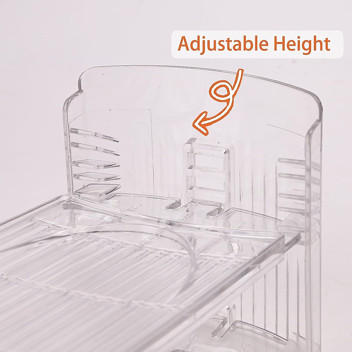 Uni HIMO 12 Pack Shoe Slots Organizer Adjustable Level Shoe Stacker Holder Storage Space Saving Sneakers Display Tray Rack for Closet (Transparent, 12Pack)