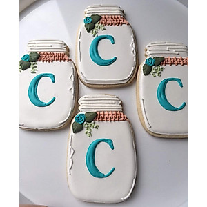 Fox Run 3679 Mason Jar Cookie Cutter Set of 2,Silver