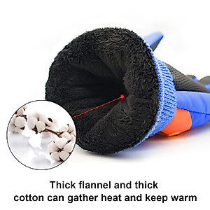 AMZTNLL Kids Winter Snow Ski Gloves Waterproof Cute Warm Gloves for Boys Girls Snowboard Gloves Outdoor Gloves Windproof