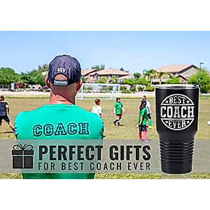 Onebttl Coach Gifts, Funny Gift Idea for Appreciation, Christmas, Birthday, 30oz Stainless Steel Insulated Travel Mug - Best Coach Ever