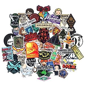 Conquest Journals Harry Potter Variety Vinyl Sticker Pack, Set of 60 Unique Stickers Including 5 Holograms, Officially Licensed, Waterproof and Scratch Resistant, Potterfy All The Things