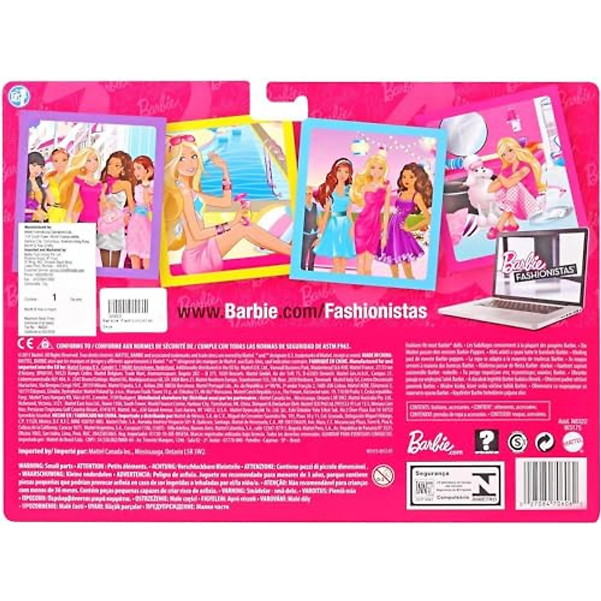 Barbie Fashionistas Day Looks Clothes - Bright Beach Outfits