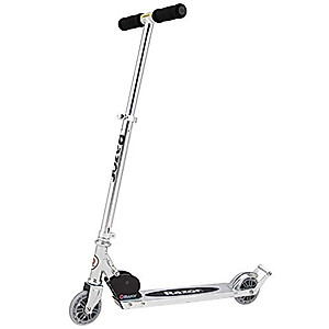 Razor AW Kick Scooter for Kids - Wheelie Bar, Lightweight, Foldable, Aluminum Frame, and Adjustable Handlebars