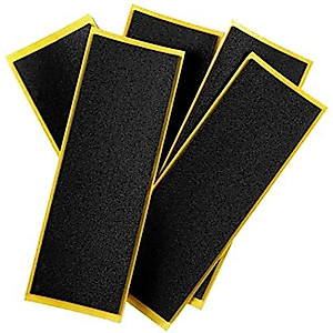 SPITBOARDS® Fingerboard Tape 38mm x 110 mm (1mm Thick) 5pcs Uncut Shape for fingerboards or fingerskate Best Foam Griptape