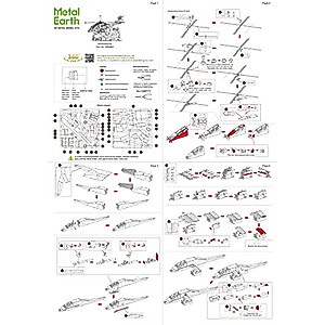 Metal Earth Fascinations AH-64 Apache 3D Metal Model Kit Bundle with Tweezers