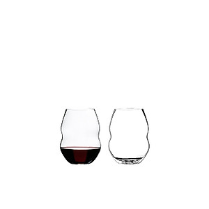 Riedel Swirl Wine Glass, 2 Count (Pack of 1), Clear