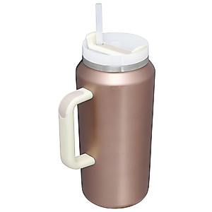 Stanley Quencher H2.0 FlowState Stainless Steel Vacuum Insulated Tumbler with Lid and Straw for Water, Iced Tea or Coffee, Smoothie and More, Rose Quartz Glow, 64 oz