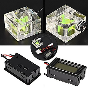 Computer Water Cooling Thermometer, Water Flow Meter, Computer Temperature Detector Kit, PC Computer 3 Way Flow Meter Digital Thermometer Suitable for Water Cooling System Kit
