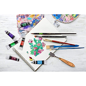 Ohuhu Oil Paint Set, 24 Oil-Based Colors, 12ml/0.42oz x 24 Tubes Non-Toxic Oil Painting Set Supplies for Canvas Painting Artist Kids Beginners Adults Classroom Great Art Supplies Gifts Ideal