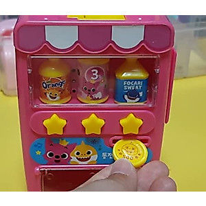 Kids Baby Cute Shark Family Mini Drink Vending Machine Toy+2Cheese#.3 Tissue