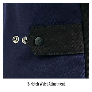 Black Stallion JF1015-NB AngelFire Women's FR Cotton Welding Jacket, Navy & Black, Large