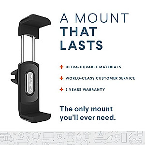 Kenu Airframe+, Air Vent Car Phone Holder Mount, Cell Phone Stand for Car, Expandable Grip & 360 Degree Pivot, Compatible with Latest iPhones, Samsungs, & Androids