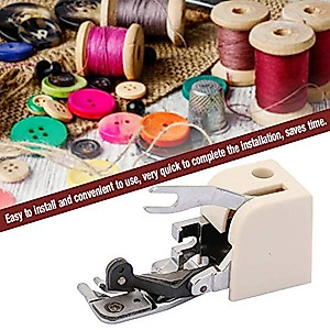 Side Cutter Sewing Machine Presser Foot Side Cutter presser foot Overlock Sewing Machine Attachment for All Low Sewing Machine Presser Feet Universal Presser Foot forBrother SingerJanom Sewing Machine