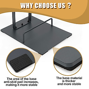 BRIGHTSHOW Vacuum Stand for Dyson V15 V11 V10 V8 V7 V6,Stable Metal Storage Bracket Holder for Handheld DC30 DC31 DC34 DC35 DC58 DC59 DC62 Cordless Vacuum Cleaners Accessories (Grey)