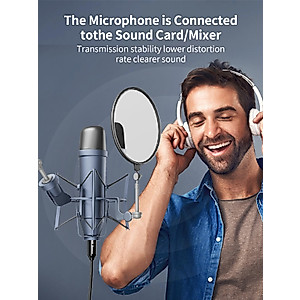 ANNNWZZD XLR Cables, Microphone Mic Cable for Studio Recorder, Amplifier, Mixer, Speaker, Professional Recording, Live Stage 6ft/2m