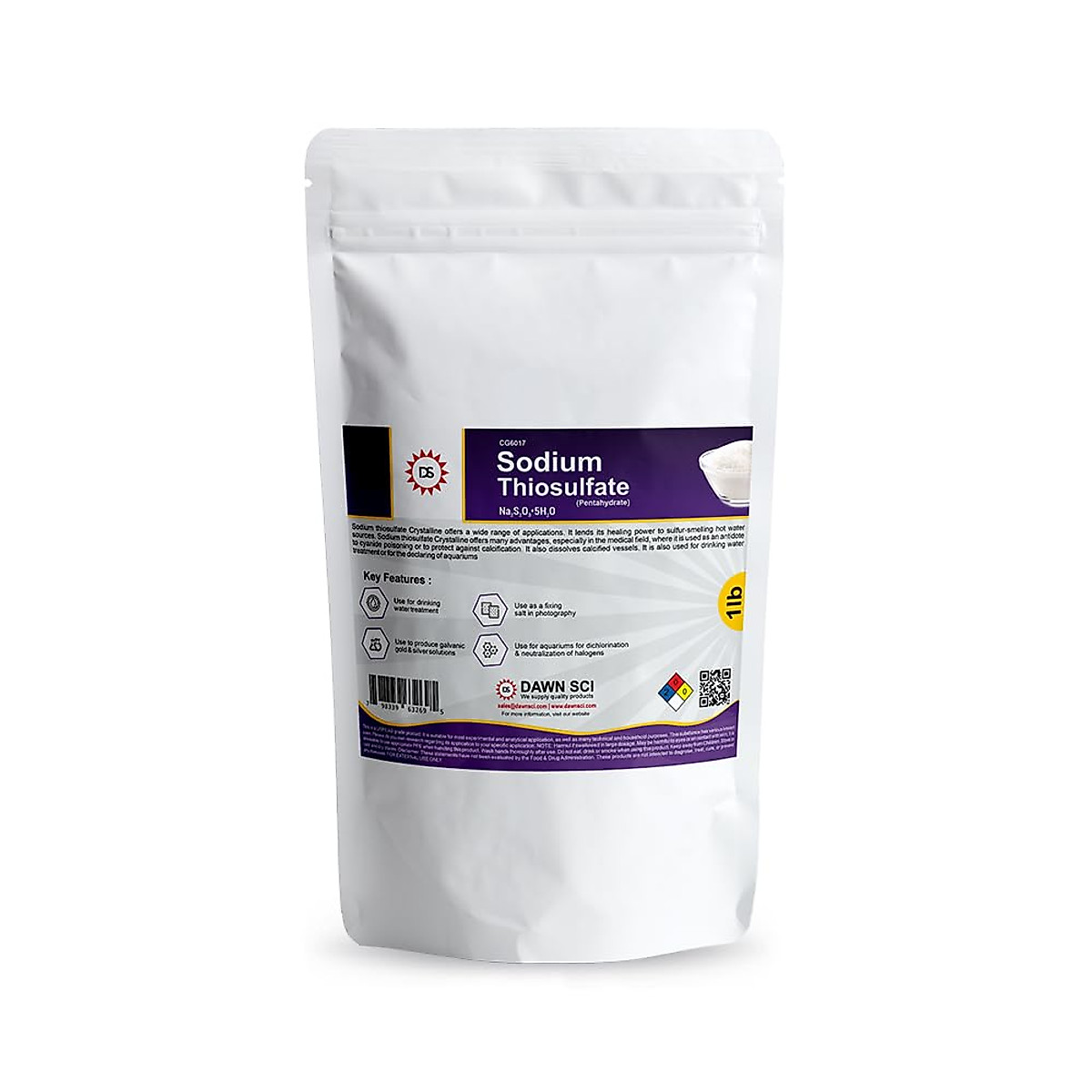 Sodium Thiosulfate (Pentahydrate), Dechlorinator 1 lb