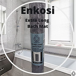 ENKOSI Large Bath Mat - Shower Mat Non Slip - Non Slip Bathtub Mat - Long 40 x 16 Inch Bathroom Mats for Tub Nonslip - Anti Slip Bathmats - Tub Mat - Bathtub Mat Non Slip - Bath Mat for Tub (Black)