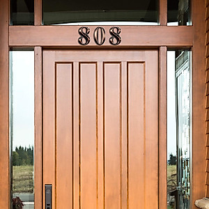 Jetec 20 Pieces 3D Mailbox Numbers 0-9 Self Adhesive 2 Inch Address Numbers Stickers Door House Style Street Mailbox Sign for Apartment Home Office(Bronze,20 Pieces)