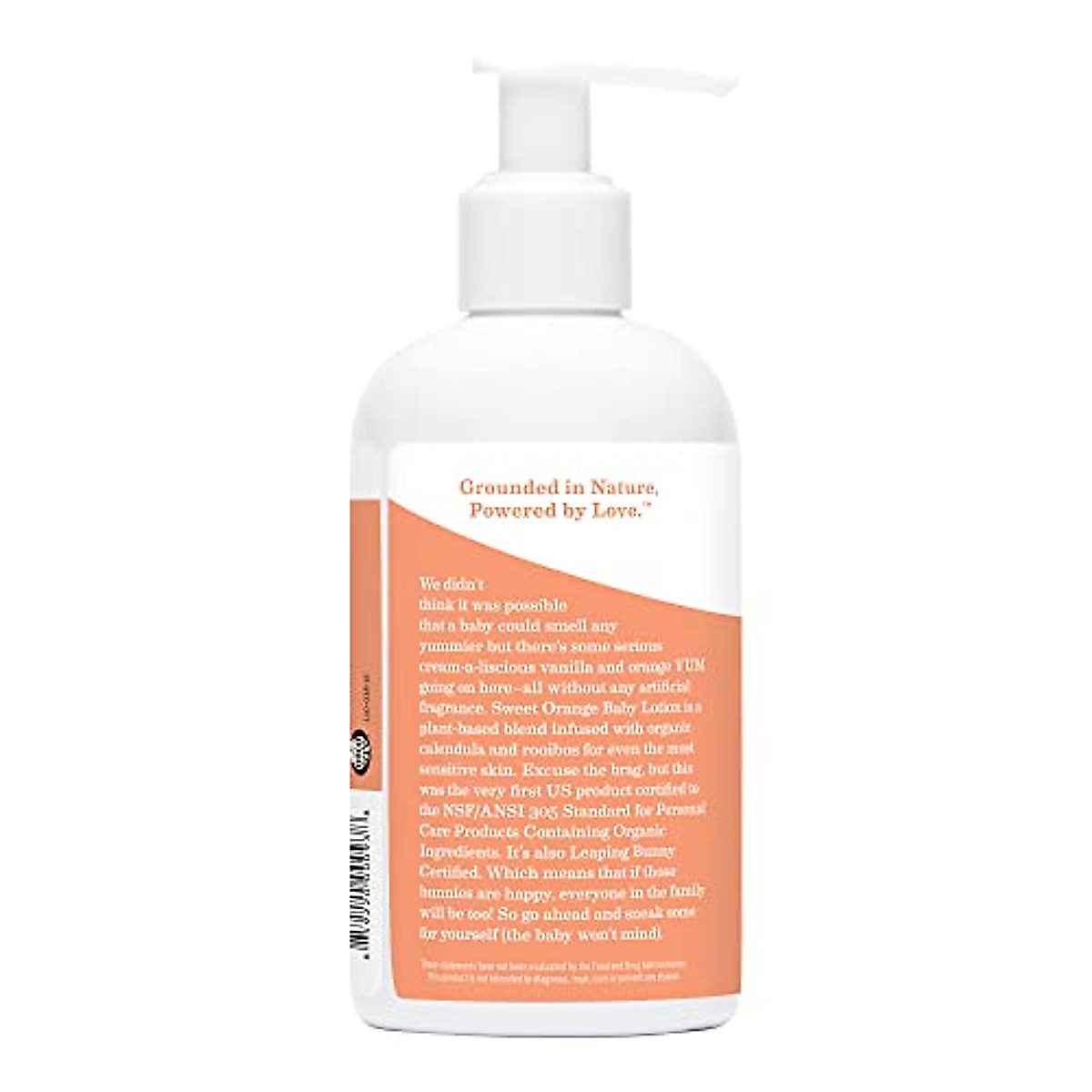 Earth Mama Sweet Orange Baby Lotion | Nourishing Organic Calendula + Rooibos for Sensitive Skin, 8 Fl Oz