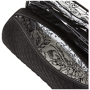 Vera Bradley Women's Microfiber on a Roll Makeup Brush & Pencil Case, Black, One Size