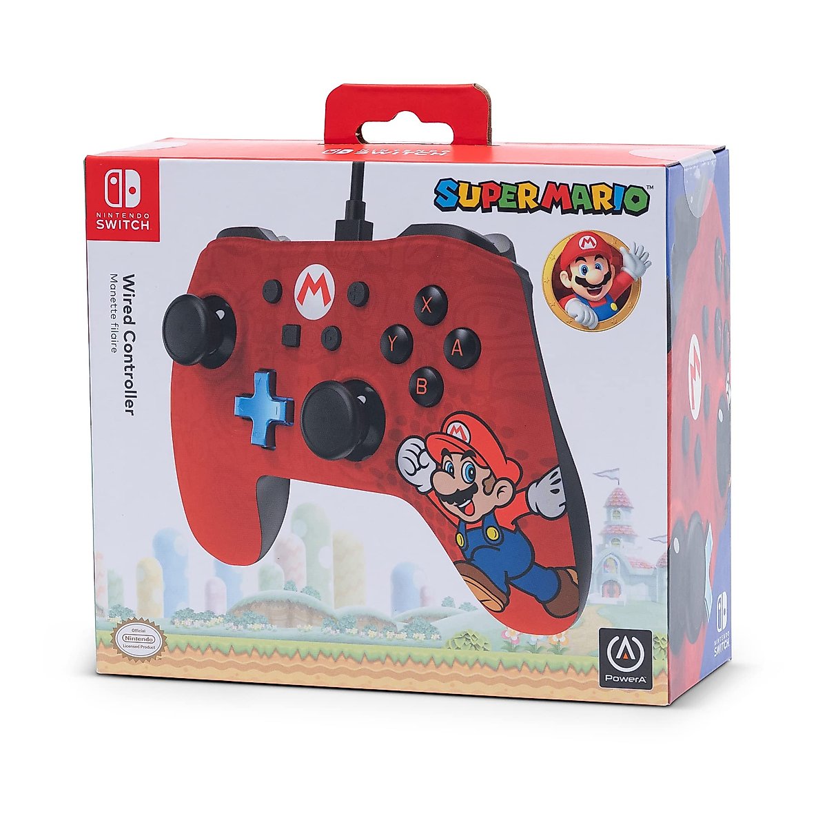 PowerA Wired Controller for Nintendo Switch - Mario, Gamepad, Game controller, Wired controller, Officially licensed