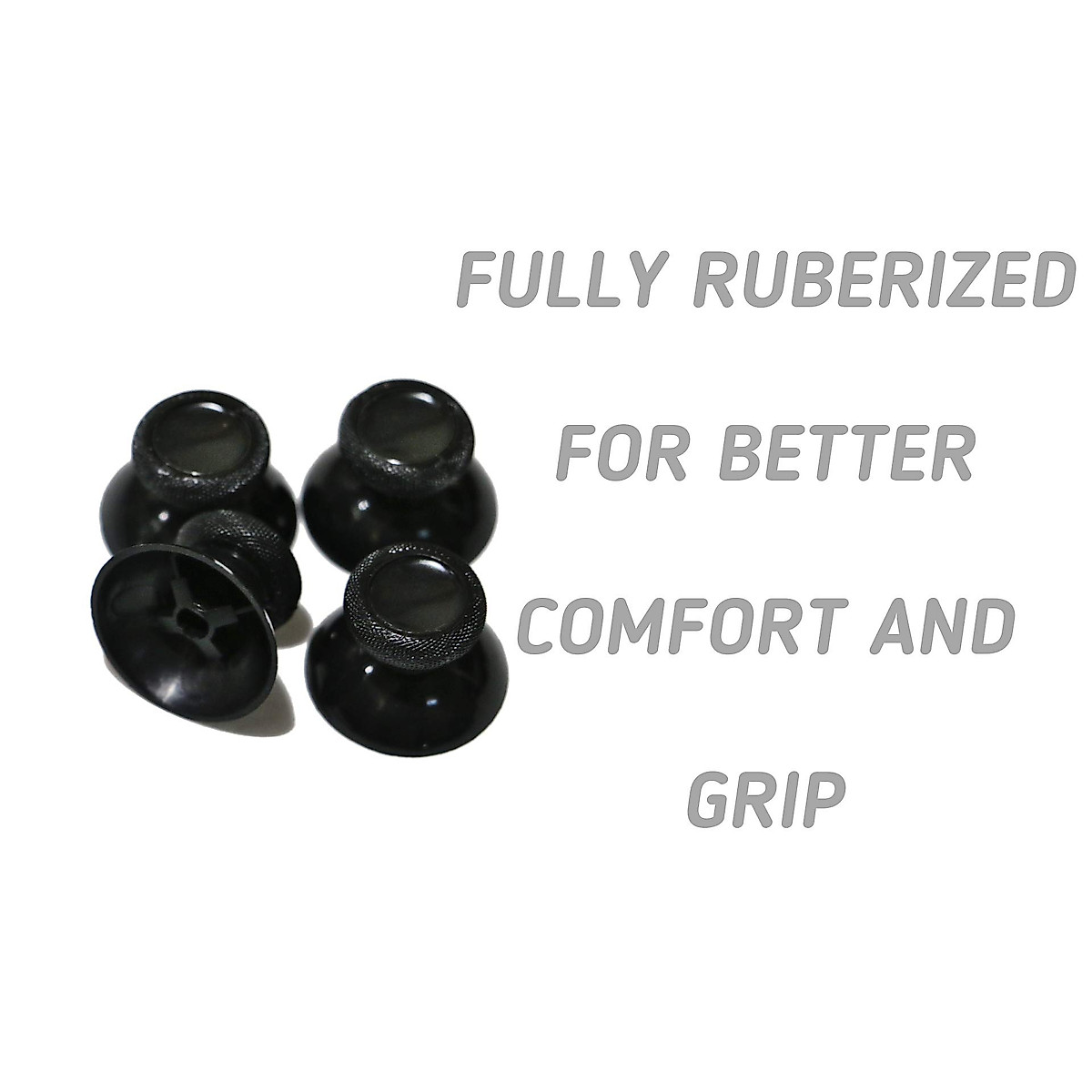 DABBLER GAMING XBOX Thumbstick Replacement Kit - black replacement joysticks for XBOX ONE - Comfortable and durable grip - Analog joysticks (4pcs), xbox screwdriver, pry tools, and extra screws. (1)