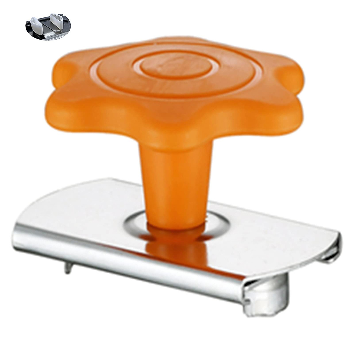 Nubadam Jar Opener For Weak Hands, Adjustable Effortless Arthritis Jar Opener For Seniors, Stainless Steel Adjustable Lid Opener Kitchen Accessories Opener, Bottle Opener For Arthritic Hands(orange)…