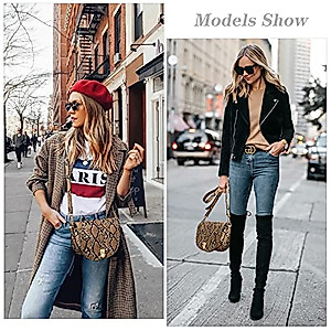 BOLOSTA Small Crossbody Bags for Women Medium Size Cell Phone Crossbody Purse for Women Crossbody Handbag Snakeskin Cellphone Pouch Clearance