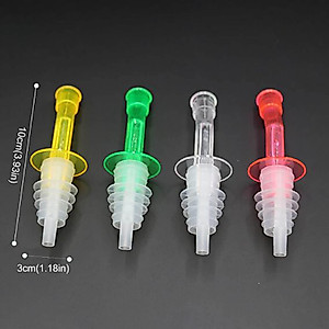 Boddenly Bar Measure Drink Liquor Dispenser Pourer Bottle Spirit Measuring Plastic Wine Wine Pourer Pour Some Water on (A, One Size)
