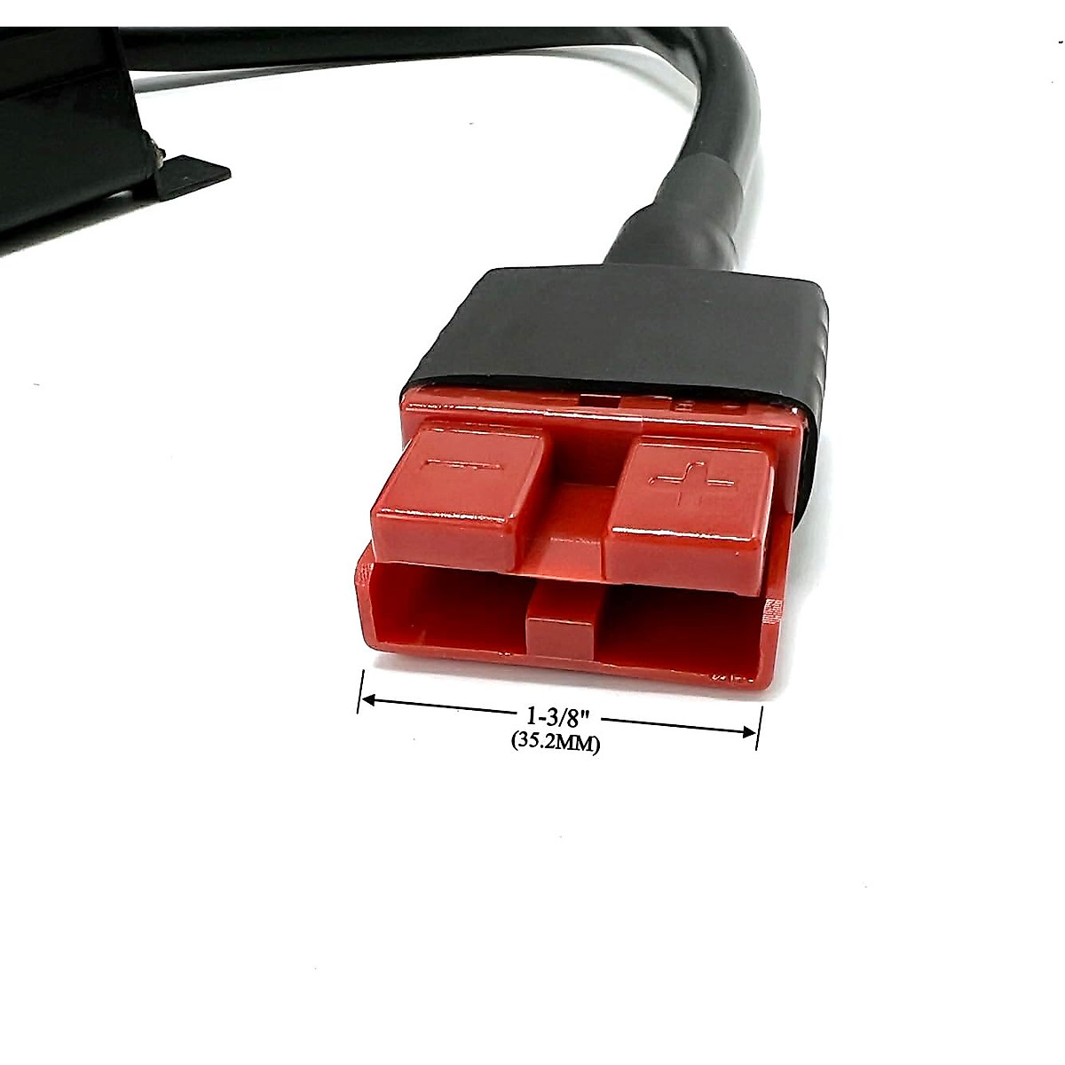 24V (29V Actual) Lithium LiFePO4 Battery Charger with Red SB50 Quick Connect Connector for 24 Volt LiFePO4 Battery Pack Between 20Ah and 150Ah Capacity