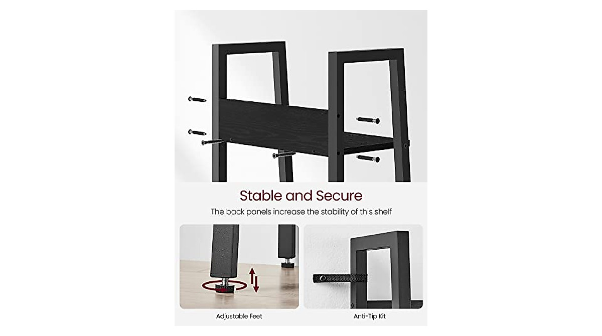 VASAGLE 5-Tier Narrow Shelf - Perfect for Small Spaces